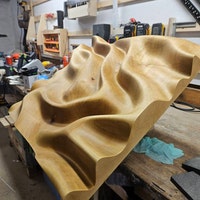 3d STL Panel, Wavy Model for CNC Carving or 3D Print, Vcarve Pro ...