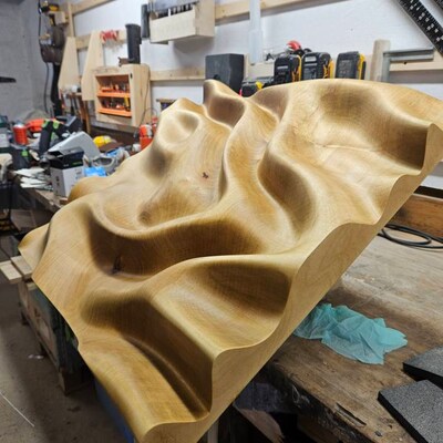 Stl Files for Cnc Router 3d Wood Carving Water Ripple Pattern 3d Model ...