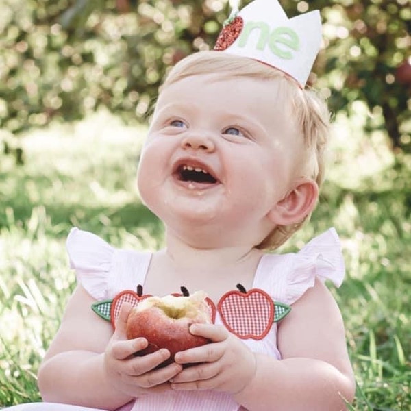 Apple Birthday Crown, Apple of Our Eye, Bushel of Fun, Fall Birthday ...