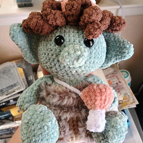 Woodland Trolls Crochet Pattern – Amigurumi PDF, Fantasy Troll Plush ...