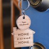 Personalized New Home Keychain, Home Sweet Home, Home Key Chain ...