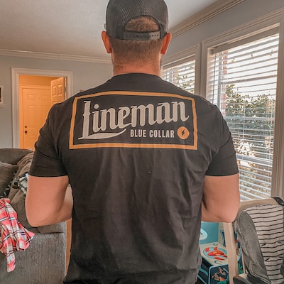 Lineman, Long Sleeve, Blue Collar, Journeyman, IBEW, Brotherhood, Union ...