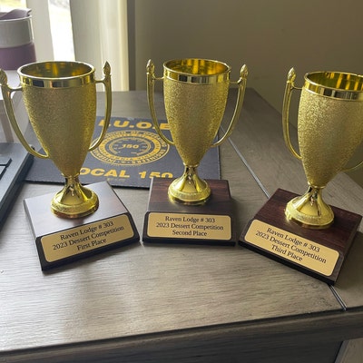 Cup Trophy Award Free Personalization With Your Text 5 - Etsy