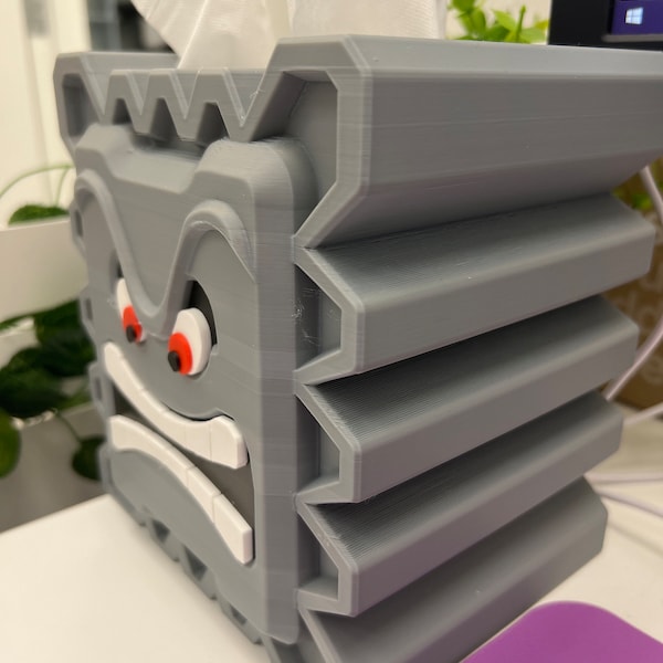 The Original - Super Mario Thwomp Tissue Box Cover - Etsy