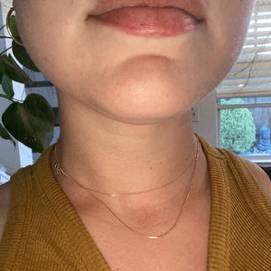 Delicate Chain, Layering Necklace, Simple Chain Necklace, Choker ...