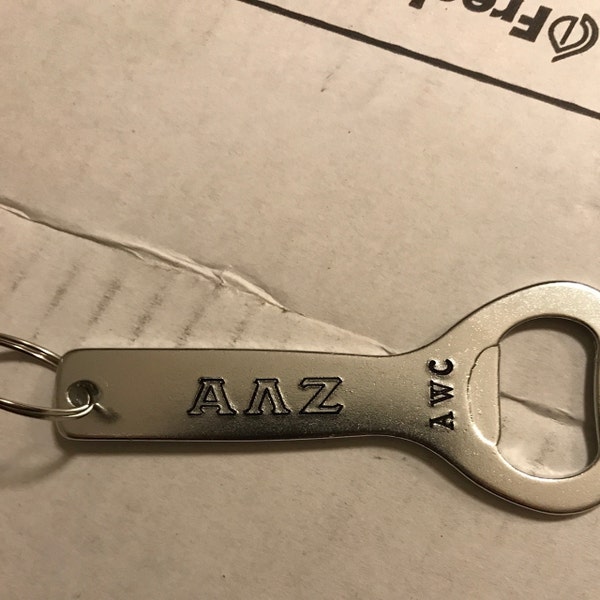 Fraternity Bottle Opener - Greek Custom Key Chain, Big Brother Little ...