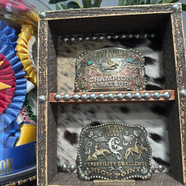 12 Count Belt Buckle Display, Gator, Dark Antique ASH BROWN - Etsy