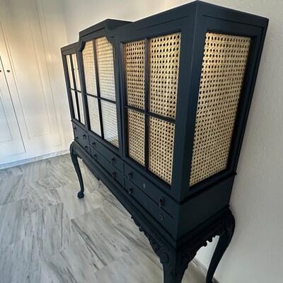 Rhombic Pattern Natural Cane Sheet Rattan Closed Weave Cane - Etsy