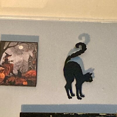 Witch's Story 8x10 Halloween Witch Black Cat Ryta Print of Original by ...