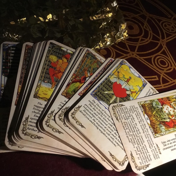 Beginner Tarot Deck for Learning Tarot, Tarot Cards Meaning on It ...