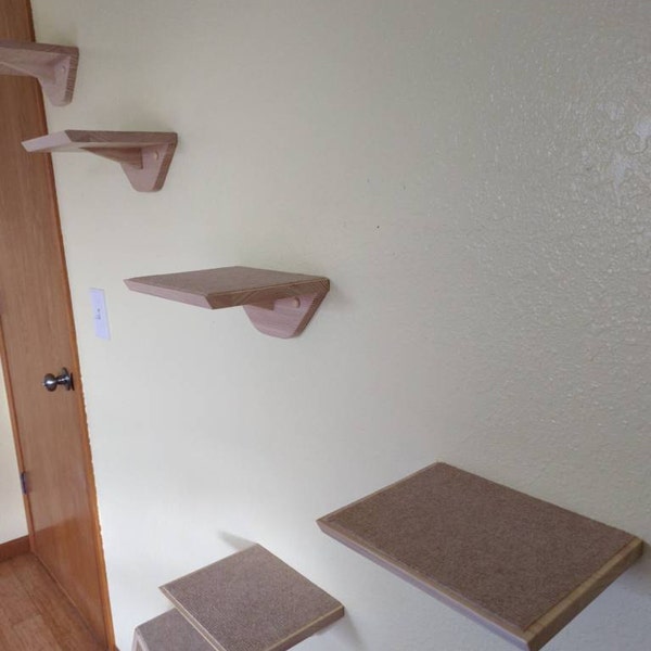 Cat Steps Set 3 Psc. Cat Walk Wall, Cat Steps, Cat Wall Furniture, Cat ...