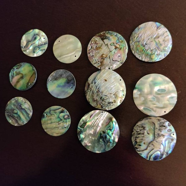 35mm Abalone Shell Coin Focal - Etsy