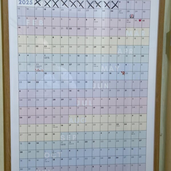 2025 Full Year Calendar Poster Calendar, Year Planner, Digital Download ...