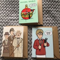 Funny Bruce Springsteen Cartoon Pun Christmas or Birthday Card A6 - Etsy UK