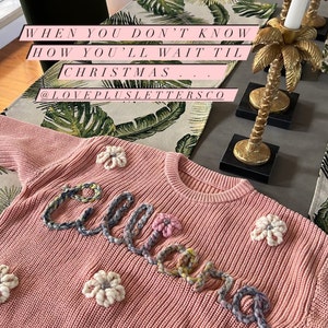 Custom Hand Embroidered Sweaters unisex - Etsy