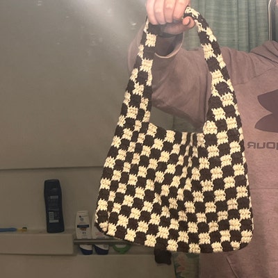 Pattern Bundle PDF Crochet Checkerboard Bag Mini Checkerboard Bag With ...