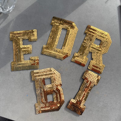 NEW COLOR 3in Sequin Iron-on Letters - Etsy