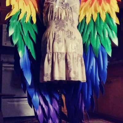Rainbow Wings, Carnival Costume, Colorful Wings, Halloween Costume ...