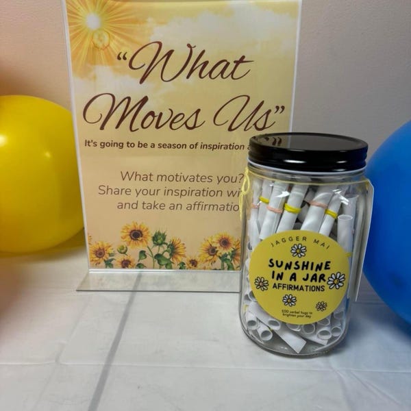 Affirmation Jar for Sending You Sunshine | 100 Uplifting Affirmations ...