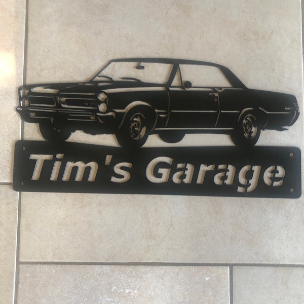 1965 Pontiac GTO Goat Personalized Man Cave Metal Sign Garage Art - Etsy