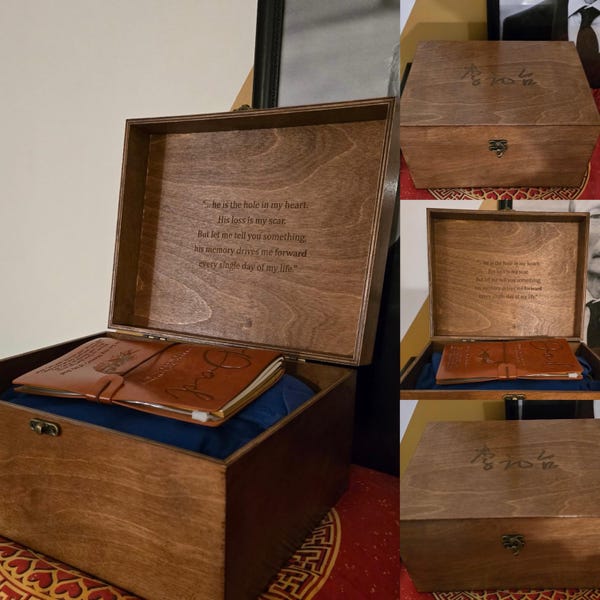 Custom Quote Wooden Box, Custom Memory Box, Engraved Quote Box, Custom ...