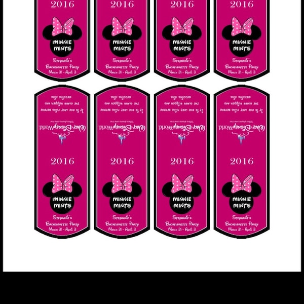 Peel & Stick Full Page Custom Mint Labels - 8 per Page **ready to Use ...