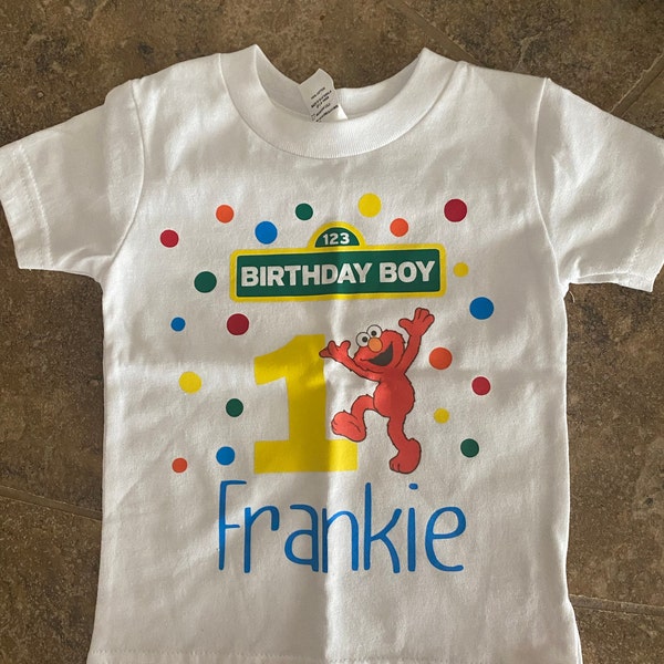 Elmo Sesame Street Shirt, Elmo Matching Shirts, Elmo Birthday Outfit ...