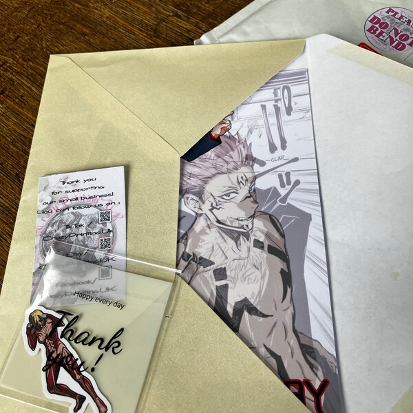 Gojo & Geto Happy Birthday Card - Personalised Card - Jujutsu Kaisen ...