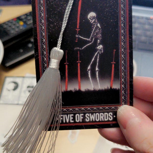 Intuitively Chosen Tarot and Oracle Card Bookmark | Bookish Reader Gift ...