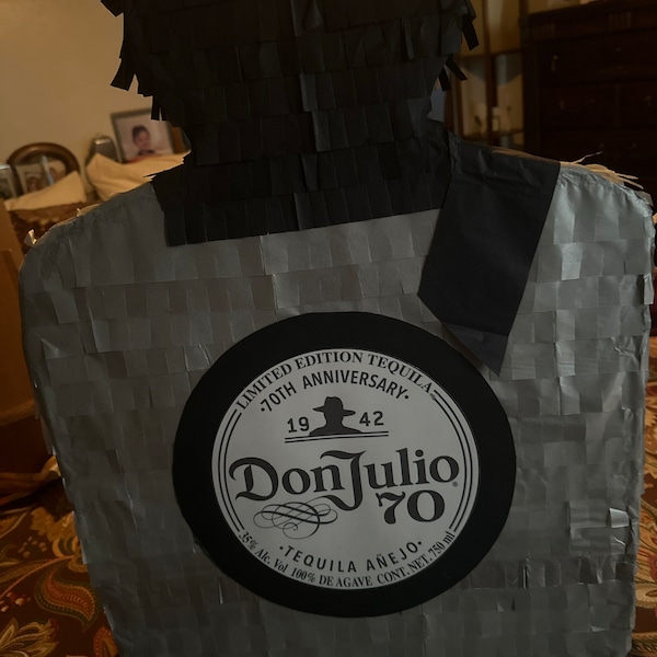 Don Julio Bottle Birthday Pinata - Tequila Bottle Piñata- 21st Birthday ...