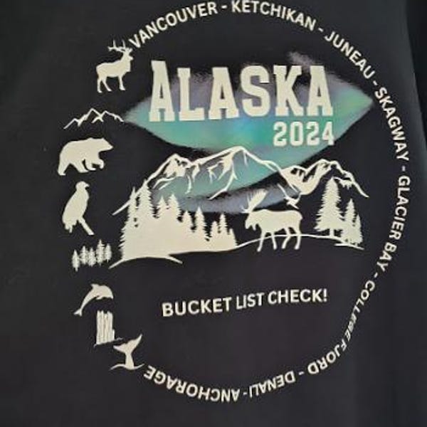 Alaska Cruise T Shirts, Personalized, Alaska Cruise Shirt, Alaska 2024 ...