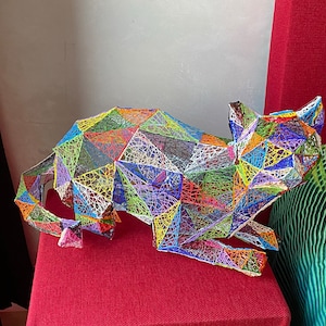 Printable DIY Template PDF. Sports Trophy. Soccer. Ball Trophy Low Poly ...