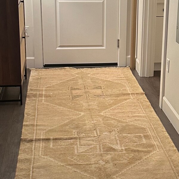 3x14 Turkish Herki Runner Rug, Vintage Rug Runner, Narrow Runner ...