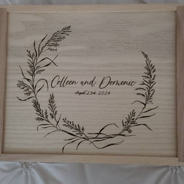 Custom Name Box,name Cut Out,large Personalised Engraved Wooden Box ...