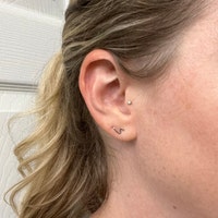 Tiny Nose Stud Sterling Silver CZ Nose Stud Mini Micro Nose Stud 1.5mm ...