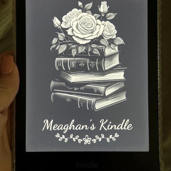 YOUR NAME Personalized Kindle Lock Screen, Wallpaper for Kindle ...