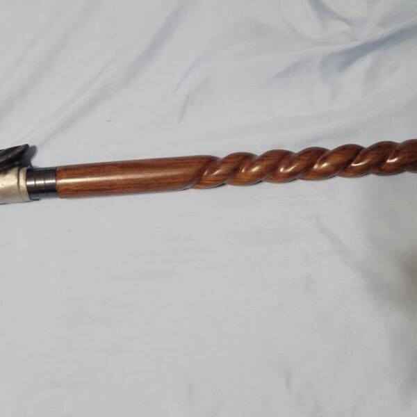 Hand Carved New Raven Skull Walking Cane, Trekking Companion Cane ...