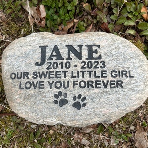 Family Tree Written in Stone Custom Carved River Rock Garden - Etsy