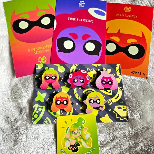 Splatoon Hotlantis AGT Posters Agent 3, 4, 8, New 3, Octavio, Grizz ...