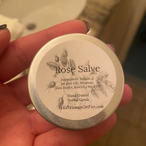 Simply Rose Salve With Rosehip Seed Oil, Organic Herbal Balm Ethically ...