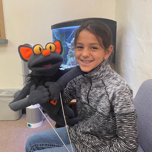 Funny Bunny Puppet Easter Blue Rabbit Professional Hand Puppet - Etsy