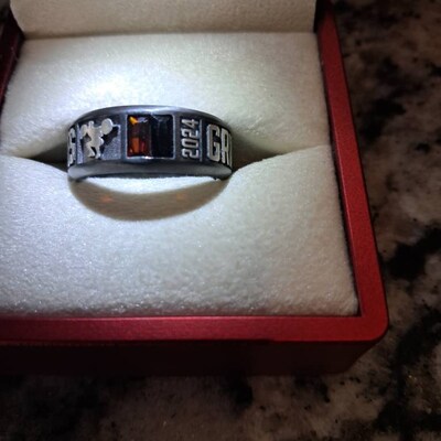 14k Gold Graduation Ring, Roman Numeral College Ring 2024, High School ...