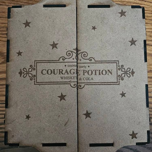 Courage Potion Box: Laser Cut Files (SVG, PDF, CDR) - Etsy