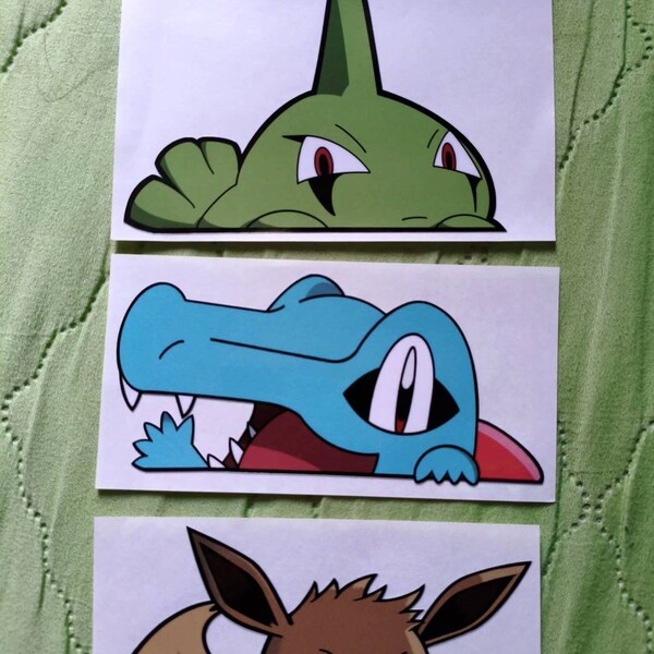 Tyranitar Peeker Sticker - Etsy