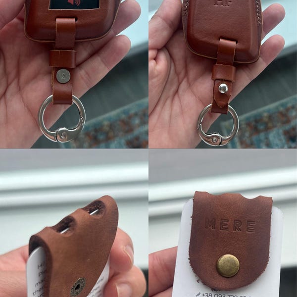 Leather Car Key Case for S Class, Key Holder for E Class, Key Fob for C ...