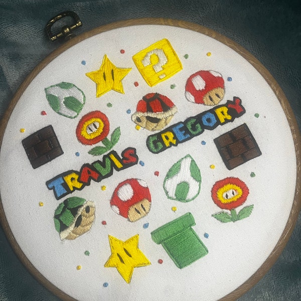 Super Mario Doodles Embroidery Pattern, Beginning Pattern With Step by ...