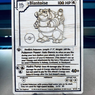 Pokemon Trading Card Charizard Laser Ready Template SVG DXF Laser Cut ...