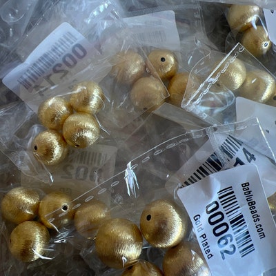 Gold End Caps With Loop, End Caps for Leather Cord, Tassel Caps, Gold ...
