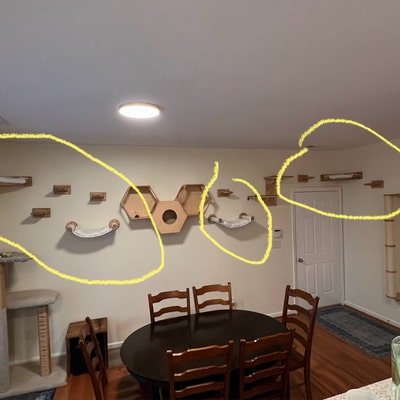 Set Cat 6 Steps With Rope, Cat Furniture, Cat Shelves, Cat Shelf, Cat ...