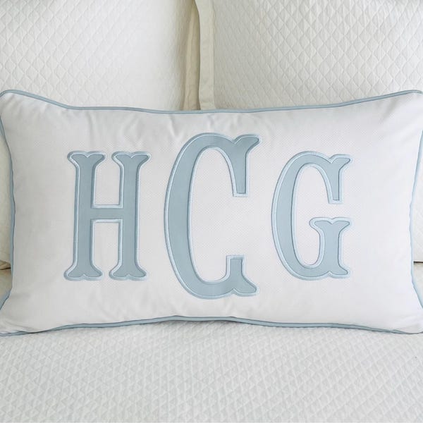 Appliqué Monogram Pillow Cover - Etsy